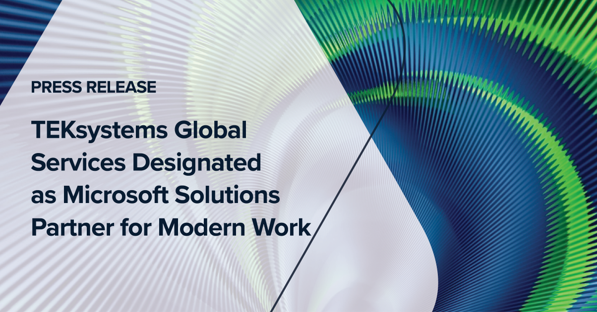 TEKsystems Global Services Recognized by Microsoft for Achievement of ...