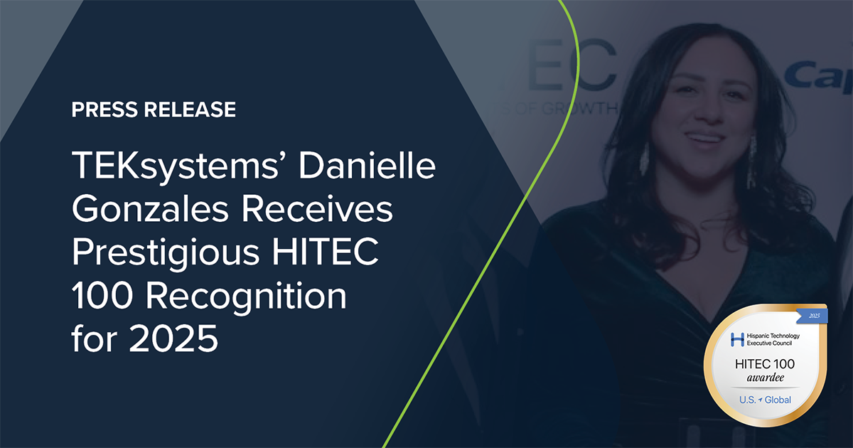 TEKsystems’ Danielle Gonzales Receives Prestigious HITEC 100 ...